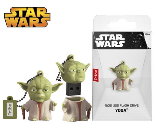TRIBE FLASH DRIVE USB 3D SW YODA THE WISE 16GB